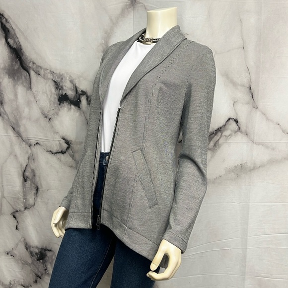 CAbi | Jackets & Coats | Cabi Brand Gray Pinstripe Cotton Jacket | Poshmark